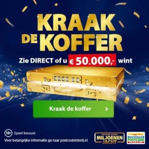 Postcode loterij uitslagen | KRAAK DE KOFFER en win 50000 euro